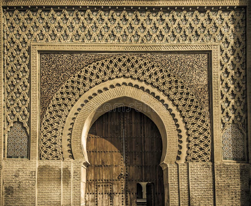 Ancient Gates in Meknes, Morocco Editorial Photography - Illustration ...