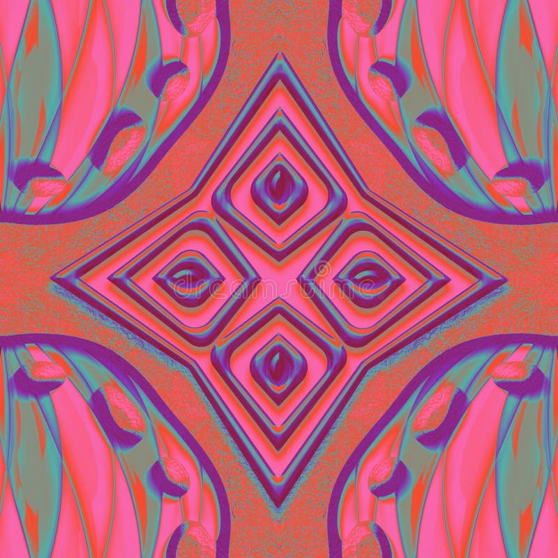 Ancient Generative Colorful Background Tile Stock Illustration ...