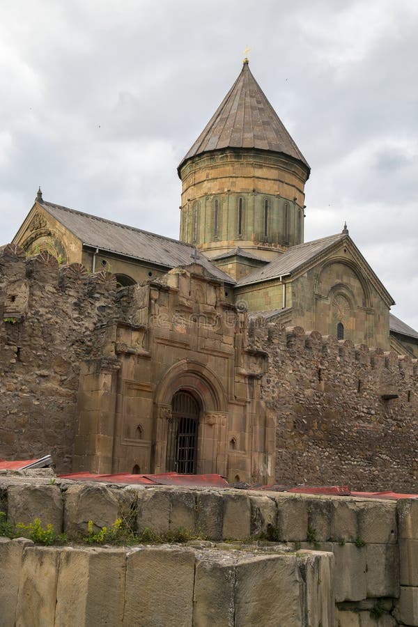 The Ancient Georgian Orthodox Church in Mtskheta. Stock Image - Image ...