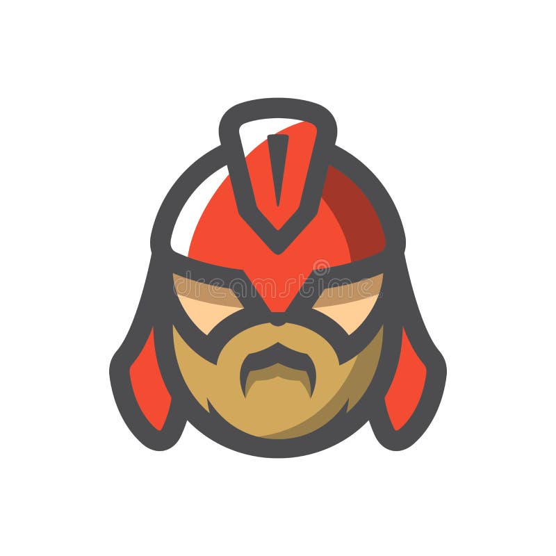 Ancient Gladiator Helmet Vector Icon Cartoon Illustration Stock Vector ...