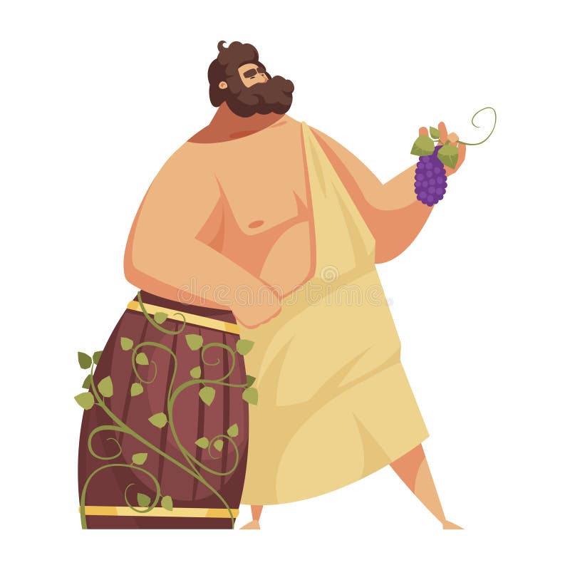 Ancient God Dionysus Composition Stock Vector - Illustration of classic ...