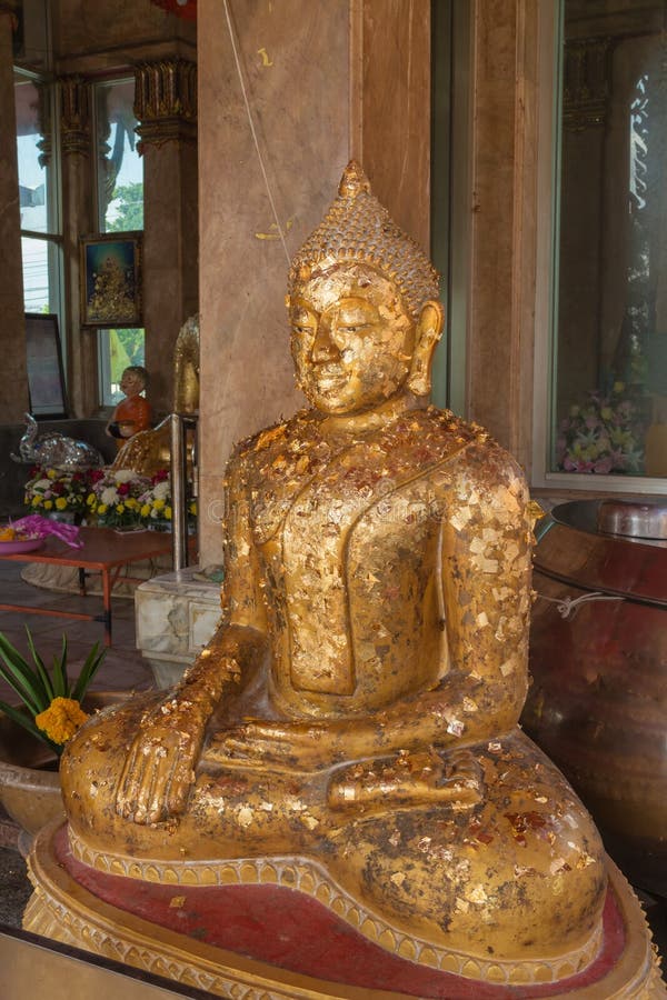 The Ancient Gold Buddha Statue Stock Image - Image of prayer, asian ...