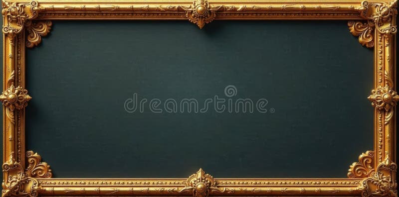 Ancient Golden Frame Cutout, Flat Design Ideal for Overlay , Cutout ...