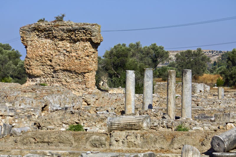 Ancient Gortyna at Crete Island, Greece Stock Image - Image of island ...