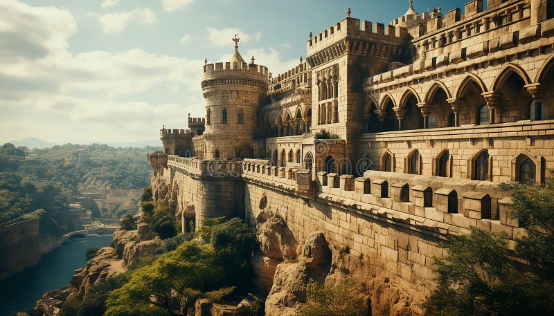 Ancient Gothic Architecture Majestically Frames the Historic Cityscape ...