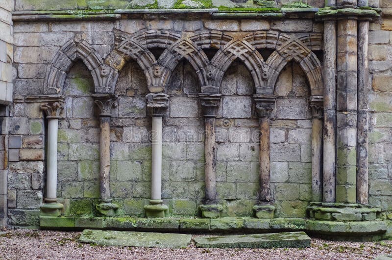 Gothic Stone Pillars stock photo. Image of dubrovnik - 32392746