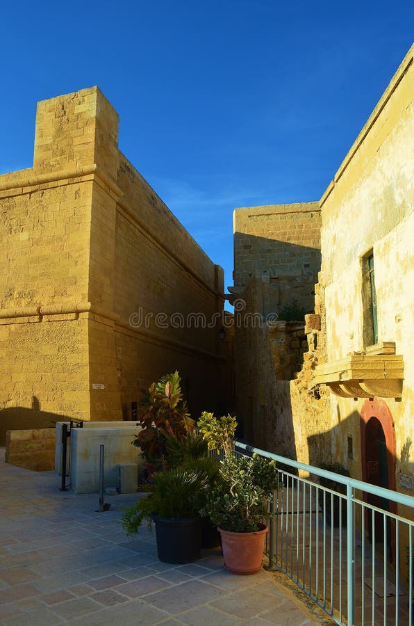 Ancient Gozo Island Architecture Stock Image - Image of balcony, gozo ...