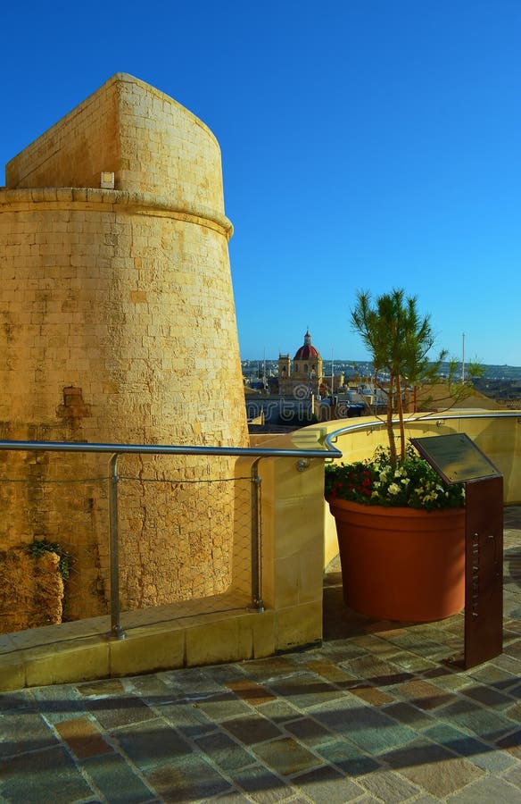 Ancient Gozo Island Architecture Stock Image - Image of blue, island ...