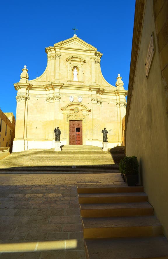 Ancient Gozo Island Architecture Stock Photo - Image of stone, church ...