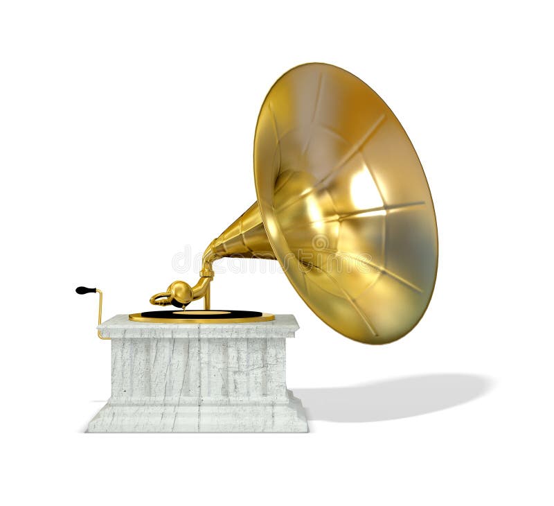 Gramophone. Ancient Musical Instrument. Vintage Household Items Stock ...