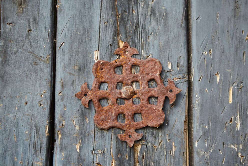 An Ancient Grating in an Ancient Building. Forged Elements and Decor ...