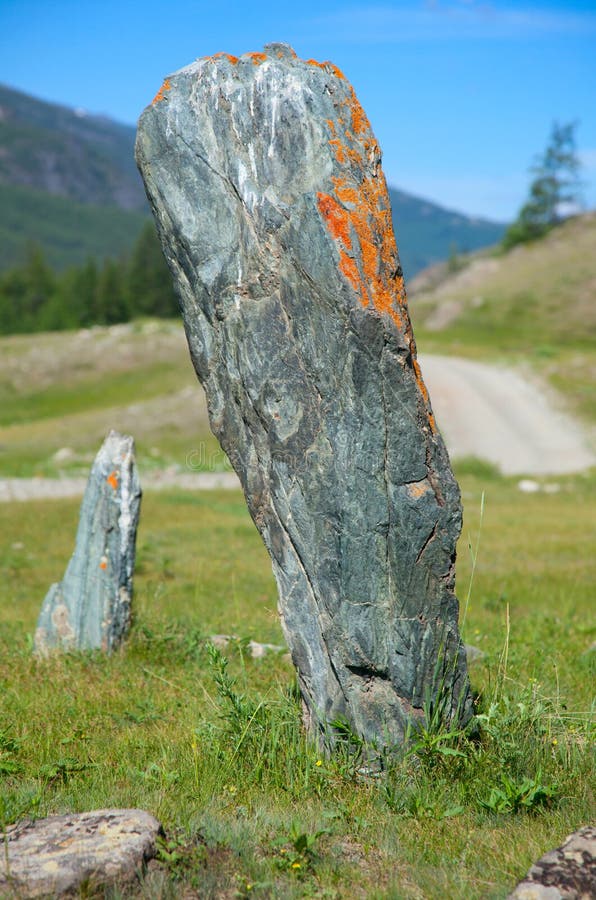 Ancient graves stock image. Image of nomand, stella, stone - 21195637