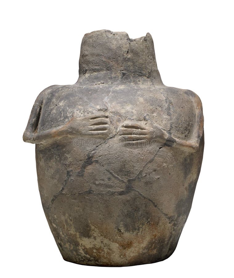 Ancient Greco-Roman Pottery Isolated. Stock Photo - Image of isolated ...