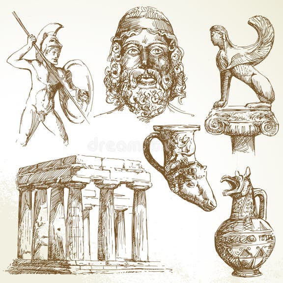 Greece Drawing Stock Illustrations – 21,788 Greece Drawing Stock ...