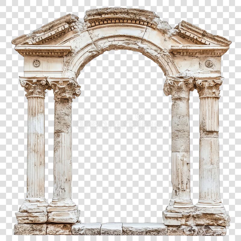 Ancient greek arch stock illustration. Illustration of architecture ...