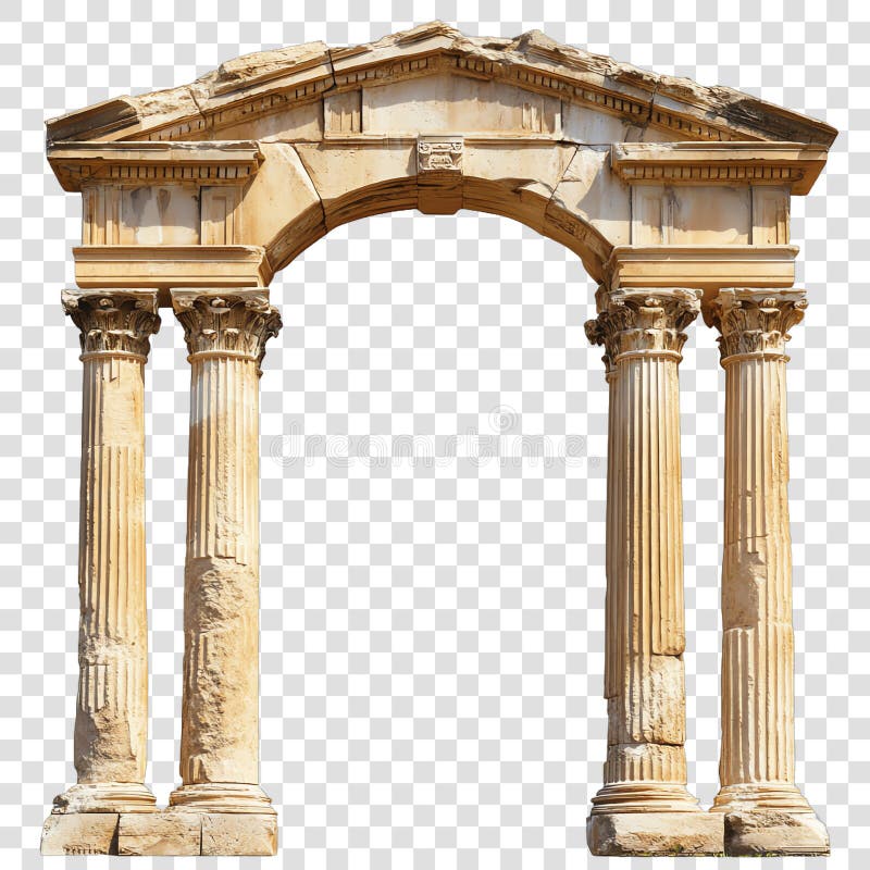 Ancient greek arch stock photo. Illustration of exterior - 341508800