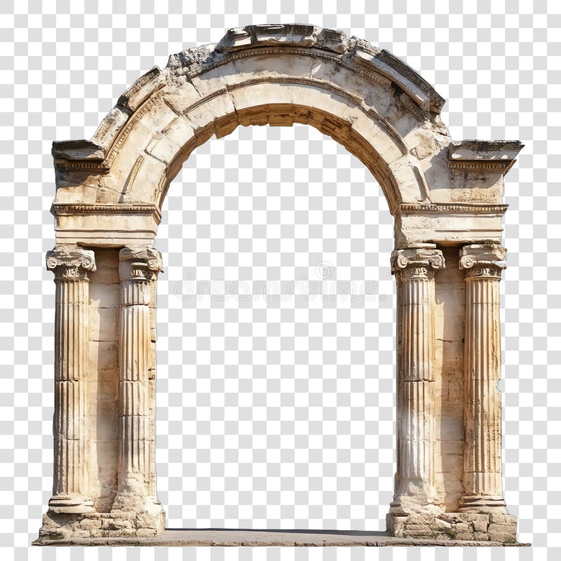 Ancient greek arch stock image. Illustration of exterior - 341508801