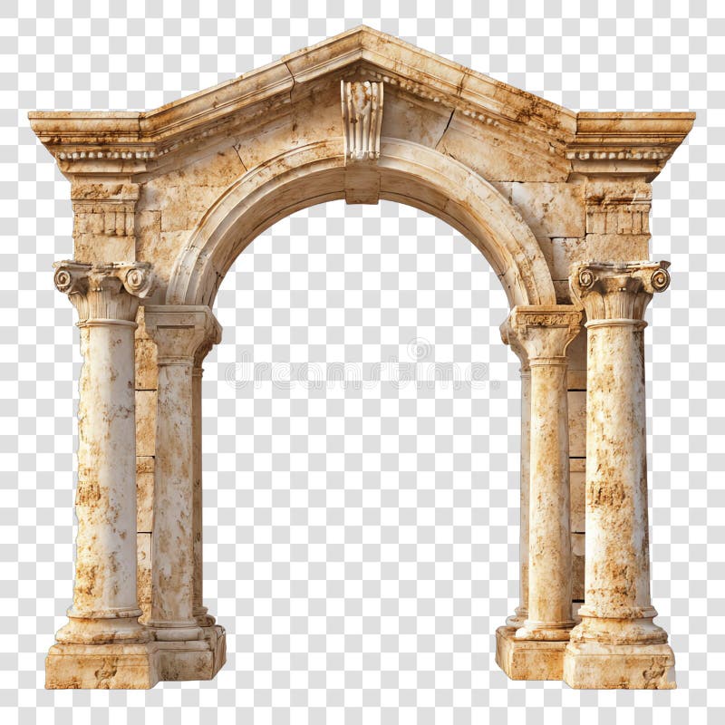 Ancient greek arch stock photo. Illustration of condominium - 341508804