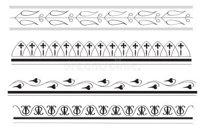 Ancient Greek Border Designs 2 Stock Vector - Illustration of simple ...