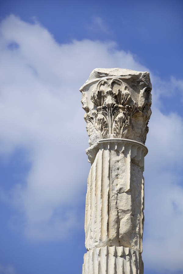 Ancient Greek City of Pergamon in Bergama, Turkey Stock Image - Image ...