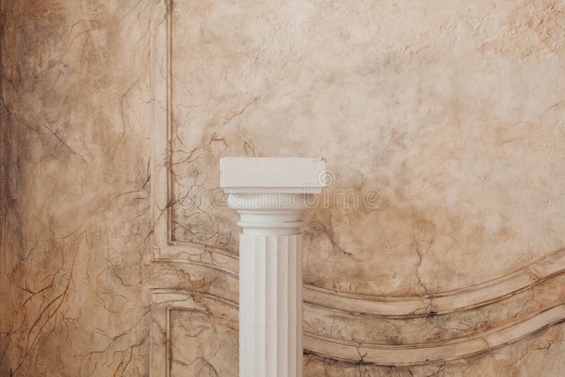 Ancient greek column stock photo. Image of path, ornate - 217999404