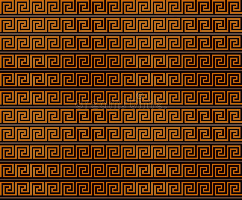 Ancient Greek Decorative Seamless Pattern Meander Abstract Vector ...