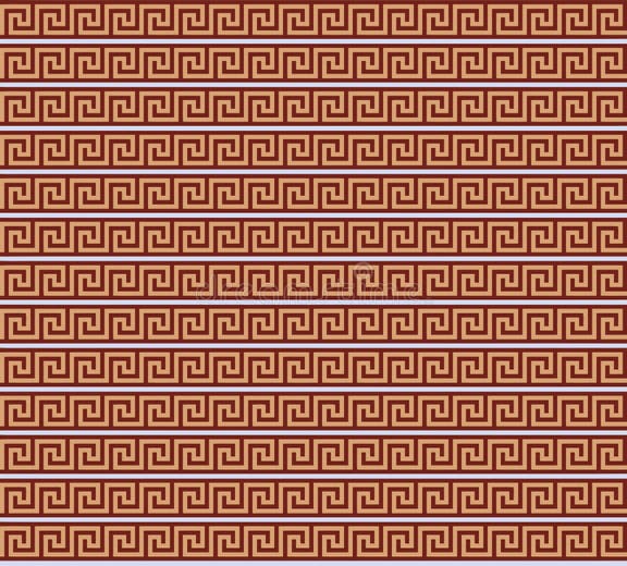 Ancient Greek Decorative Seamless Pattern Meander Abstract Vector ...