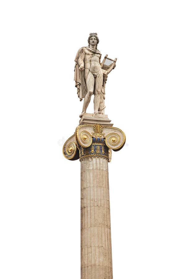Ancient Greek god Apollo. stock image. Image of culture - 85412483