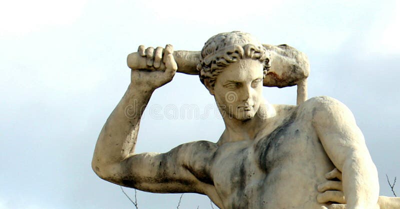 Ancient Greek Hero Theseus and the Minotaur Imagen de archivo - Imagen ...