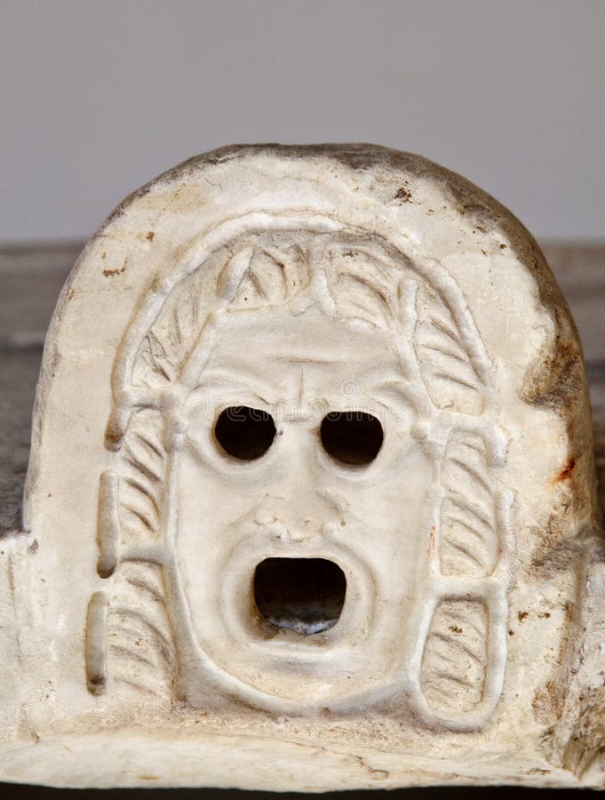 Ancient Greek mask stock image. Image of decorative, vintage - 12142735