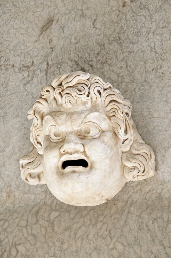 Ancient Greek mask stock photo. Image of mask, head, history - 12142744