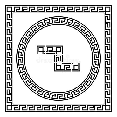 Ancient Greek Meander Antique Pattern. Set for Creating Frames and ...