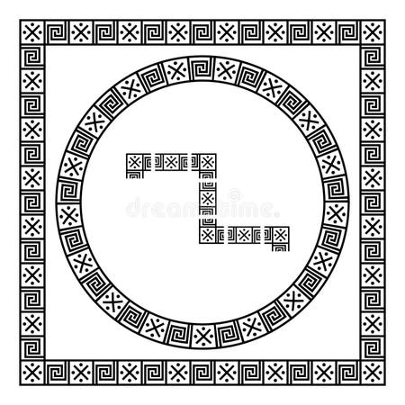 Ancient Greek Meander Antique Pattern. Set for Creating Frames and ...