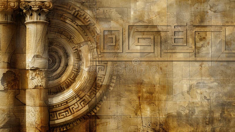 Ancient Greek Patterns Seamlessly Blend into Contemporary Abstract ...