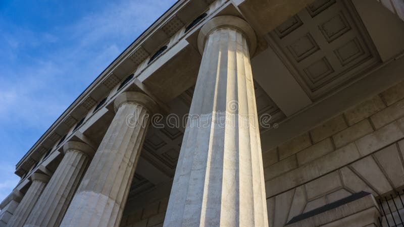 Ancient Greek Pillar stock photo. Image of athene, statue - 94094676