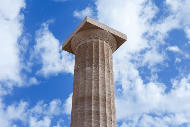Ancient Greek pillars stock photo. Image of classic, history - 79283378