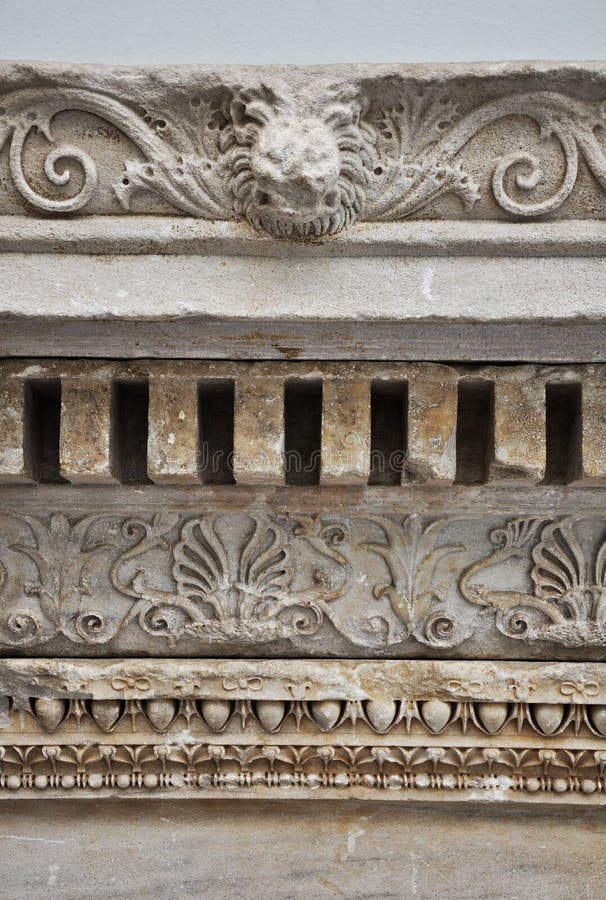 Ancient relief detail editorial stock image. Image of antique - 8955214