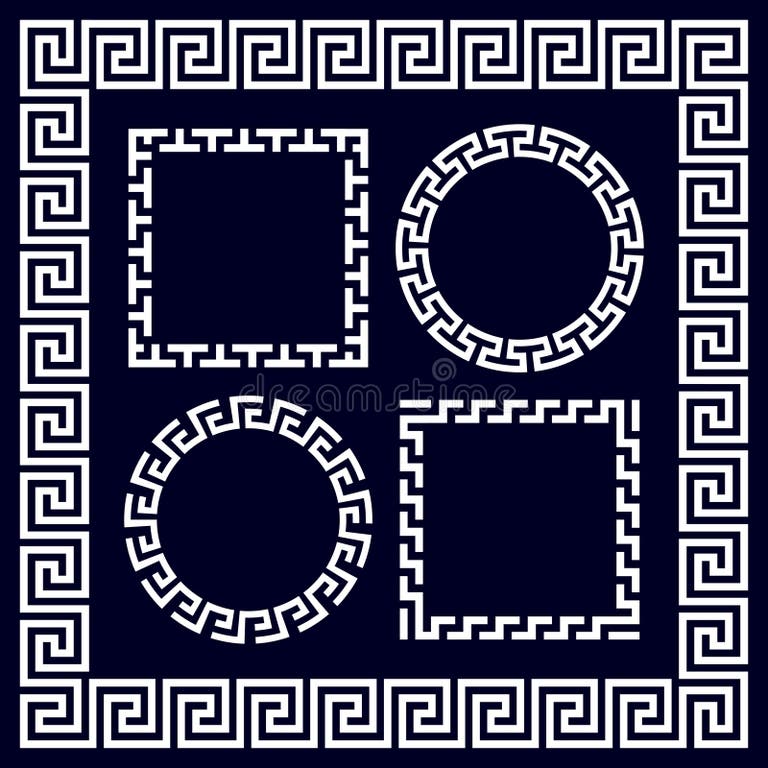 Frame Ancient Greek Meander Pattern Stock Illustrations – 3,925 Frame ...