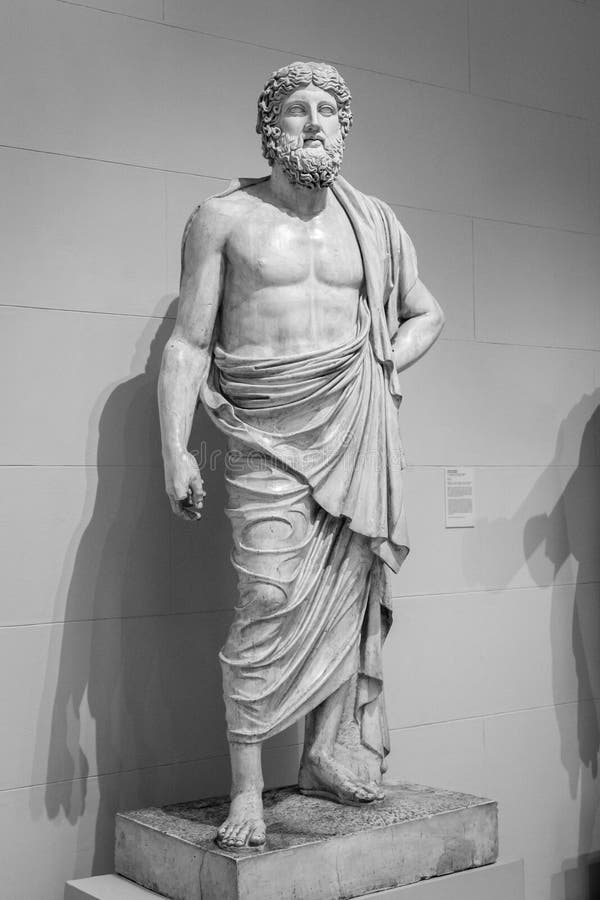 Ancient Greek Statue of a Man Editorial Photography - Image of historic ...