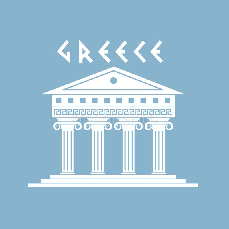 Ancient greek symbol stock vector. Illustration of culture - 339863516