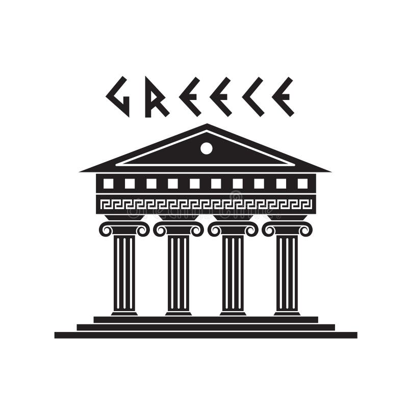 Ancient greek symbol stock illustration. Illustration of sign - 339569051