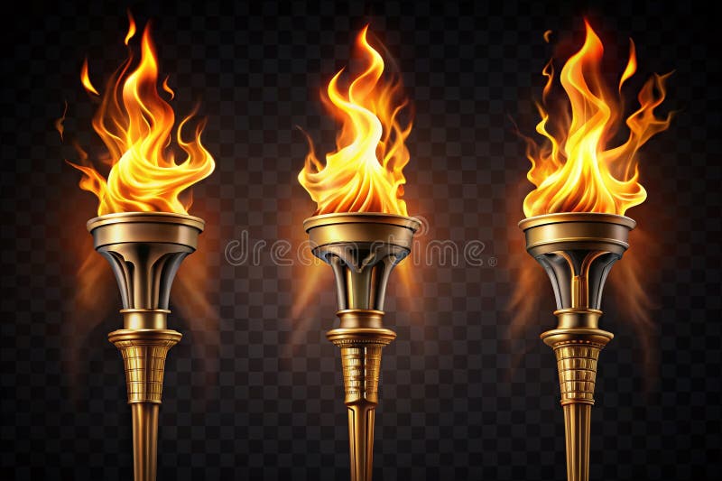 Ancient Greek Torch Flames a Timeless Symbol of Sport Enlightenment and ...