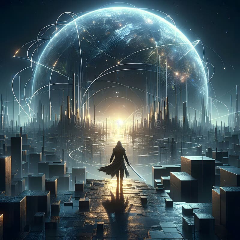 Ancient Greek Warrior in Front of Abstract Background Stock ...