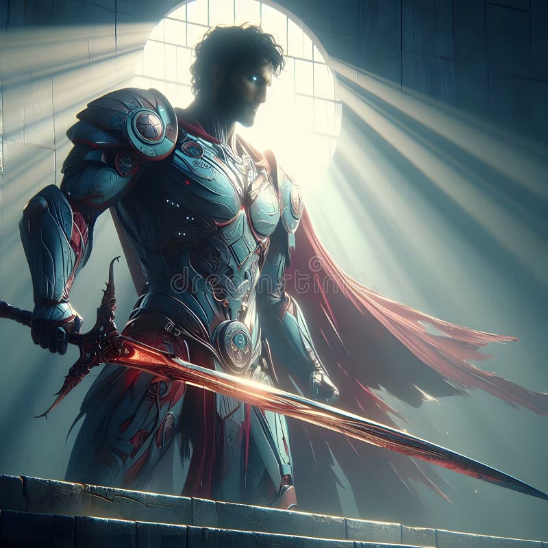 Ancient Greek Warrior in Front of Abstract Background Stock ...