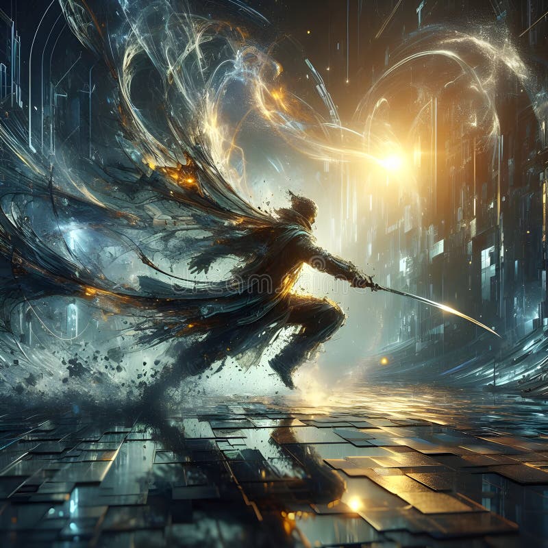 Ancient Greek Warrior in Front of Abstract Background Stock ...