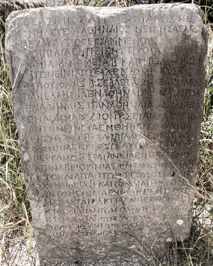 Ancient Greek writing stock image. Image of greece, handmade - 104769187