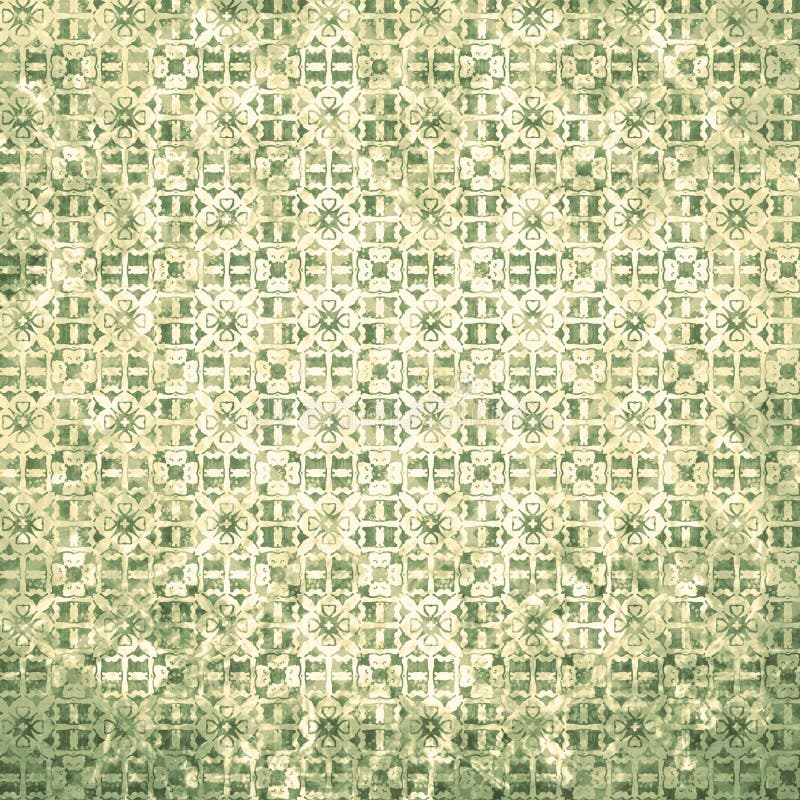 Ancient, Green and Beige, Shabby Pattern Digital Decorative Background ...
