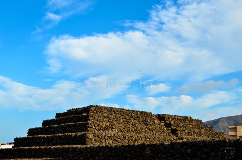 Guimar Pyramids stock image. Image of guanches, building - 179392471