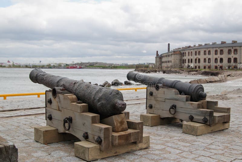 Ancient guns stock image. Image of historic, iron, bastion - 24741853