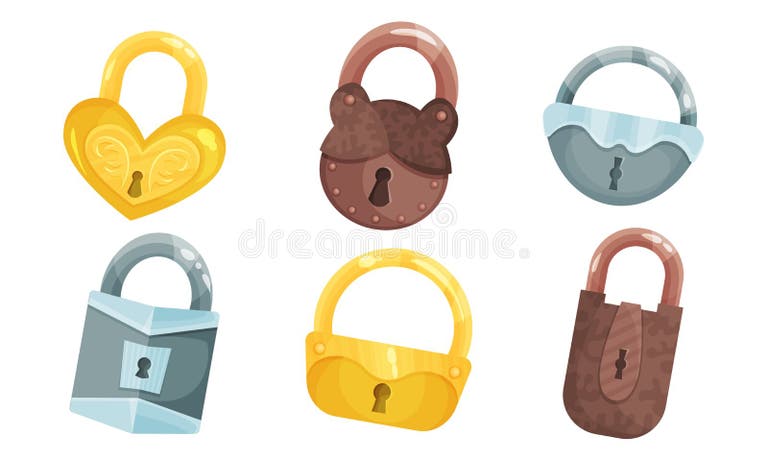 Hanging Padlocks Stock Illustrations – 110 Hanging Padlocks Stock ...
